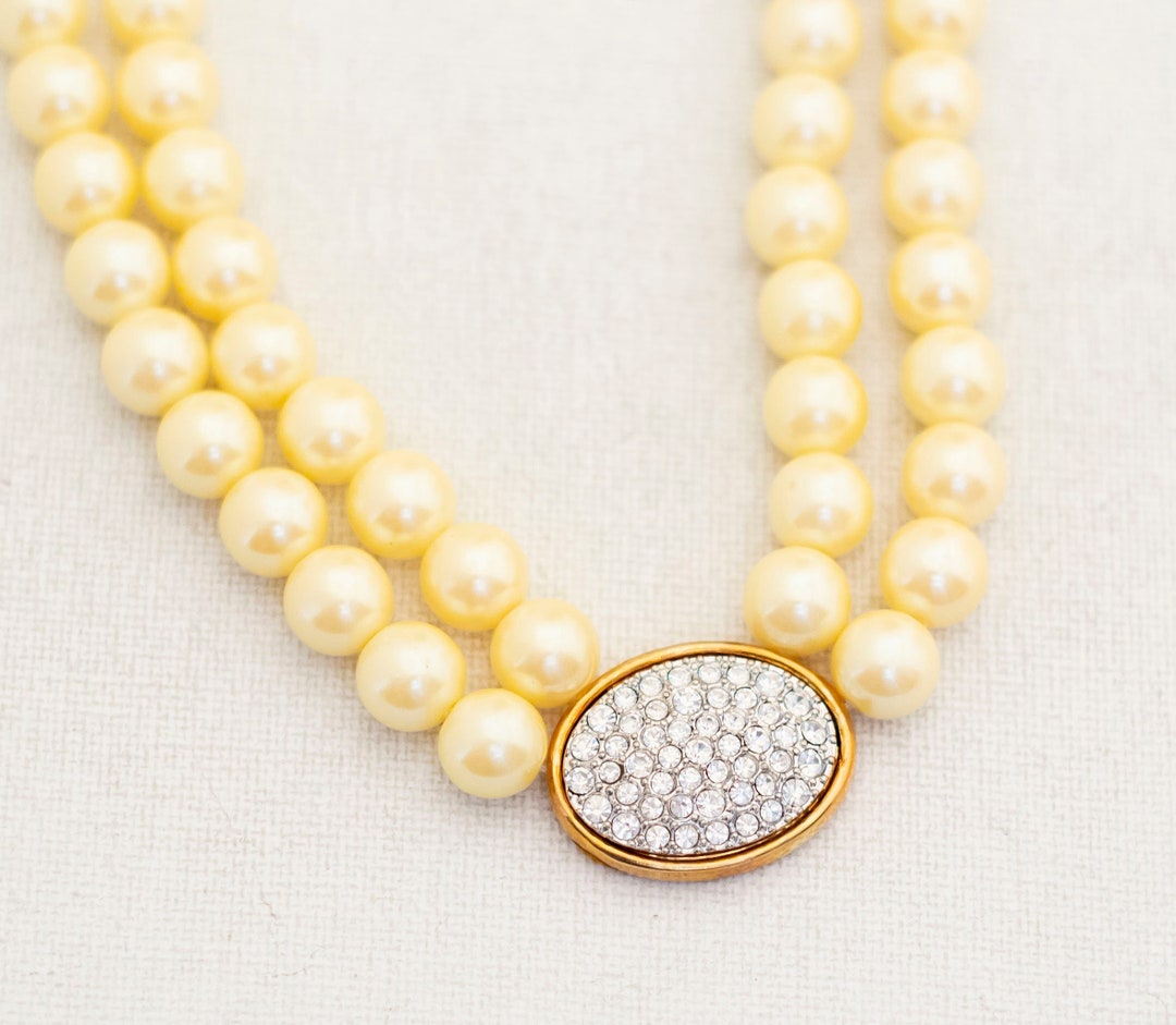 President's Club Chunky 2-strand Pearl Necklace 18 Inch by Avon - T3 - Etsy