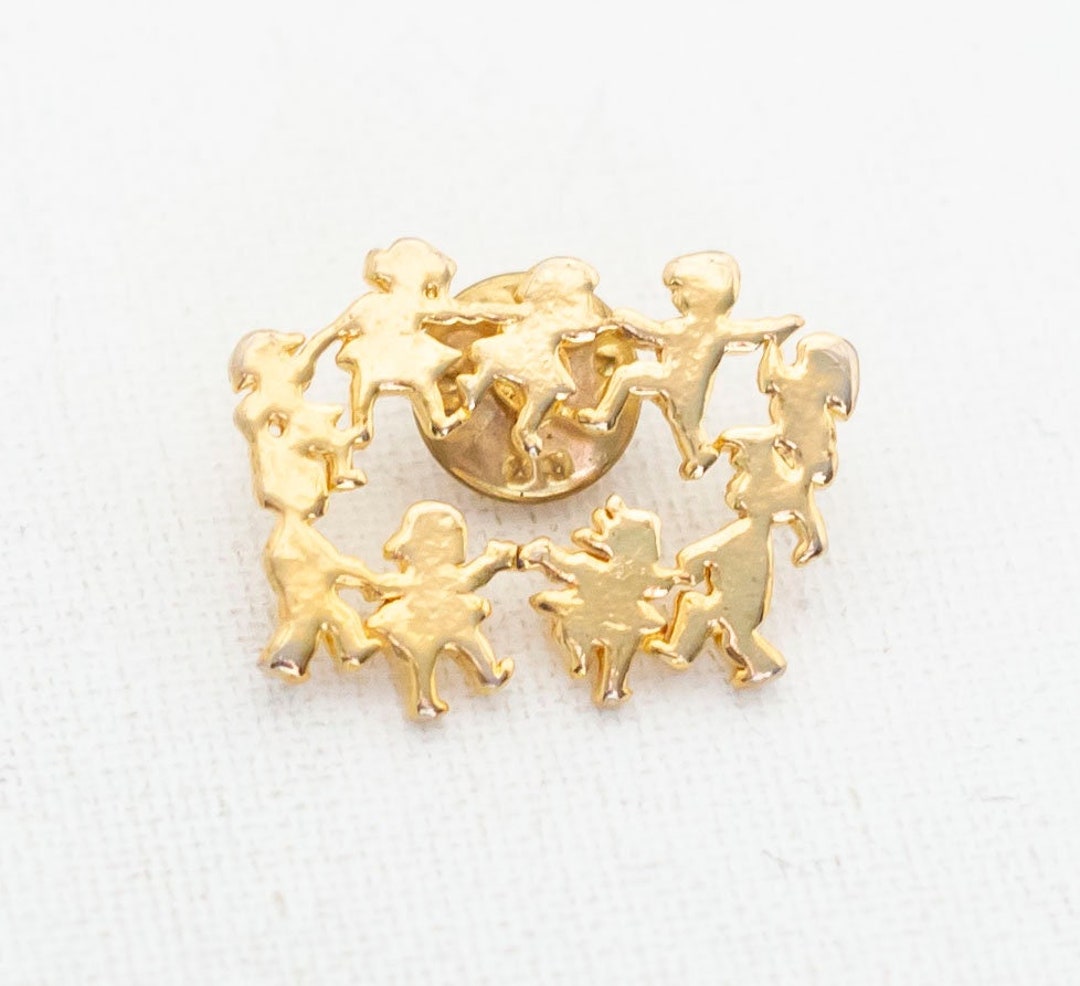 Vintage Angels of Unity Gold Tone Pin T14 - Etsy