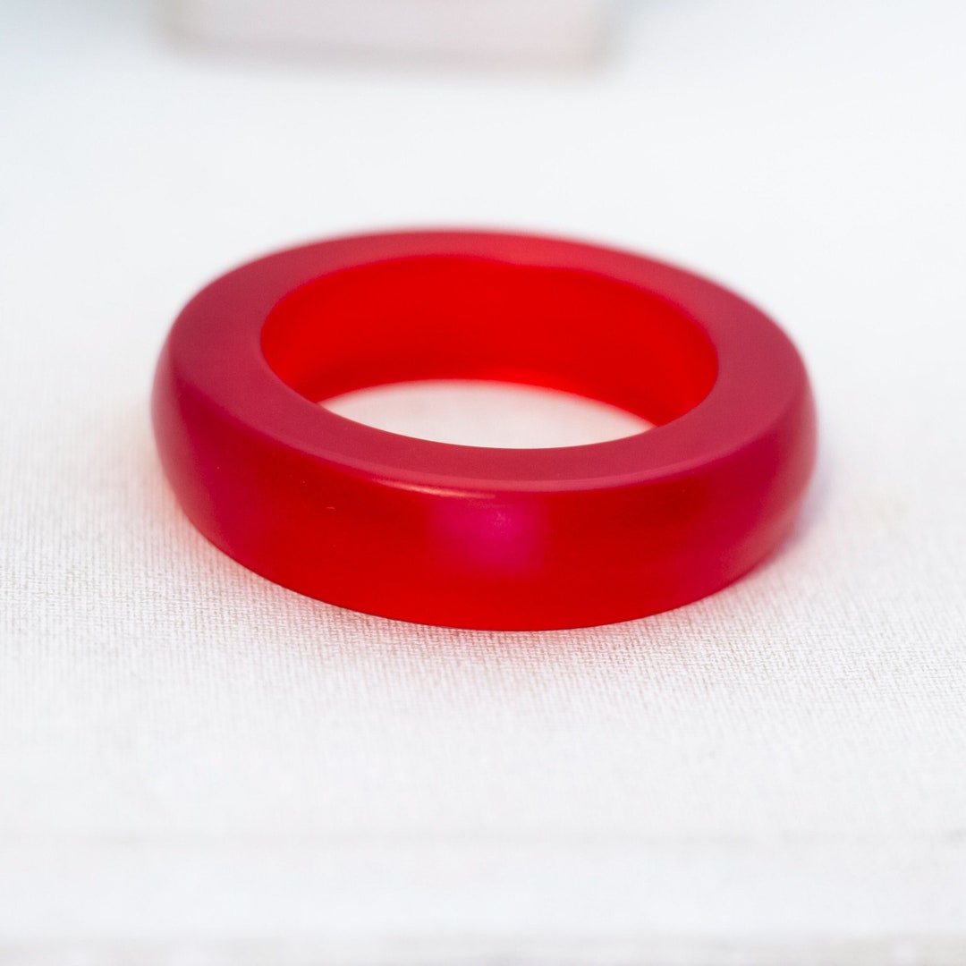 7 Inch, Vintage Red Halo Squishy Flexible Ring Bangle T26 - Etsy