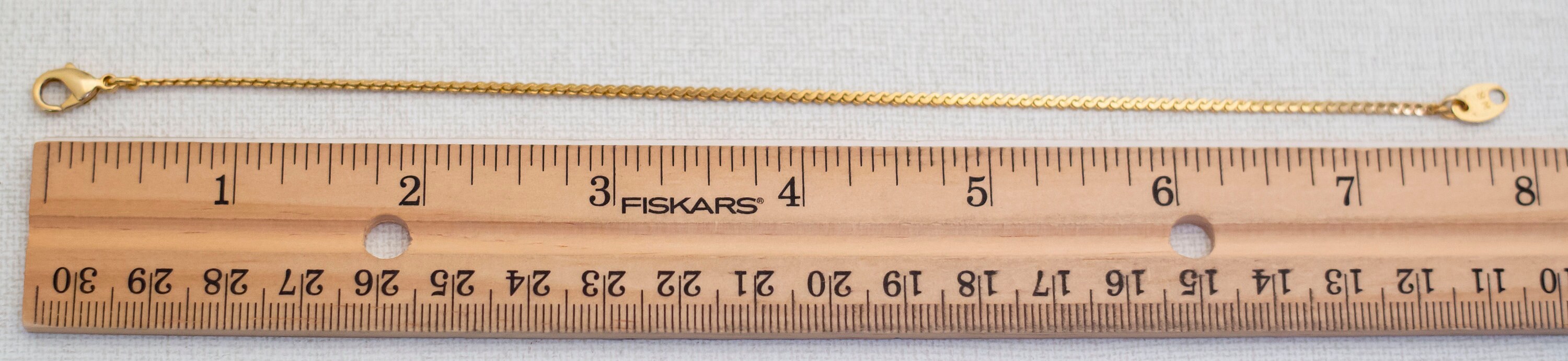 Vintage Modest Gold Figure 8 Chain Bracelet 7 3/4 Inch by Avon - T4 - Etsy