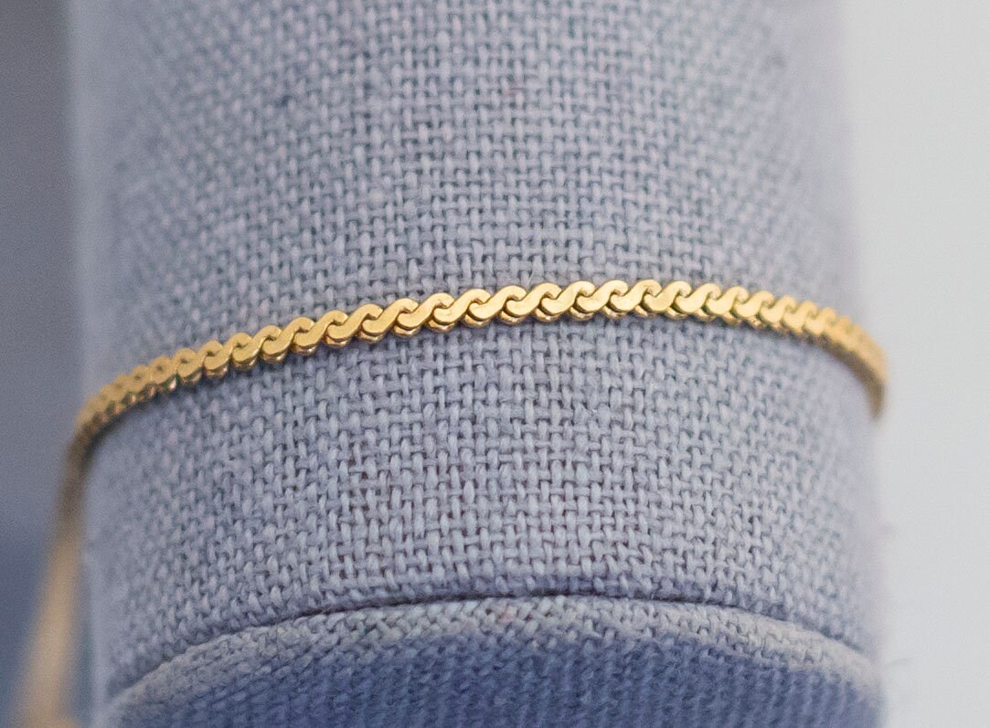 Vintage Modest Gold Figure 8 Chain Bracelet 7 3/4 Inch by Avon - T4 - Etsy