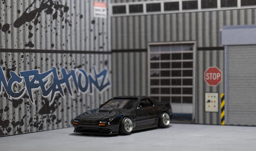 Custom Hot Wheels Mazda FC RX-7 - Mattel - Diecast - Model Car ...
