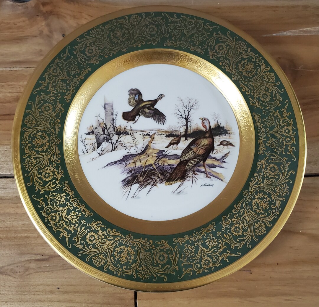 Vintage Pickard China Lockhart Birds Wild Turkey 1973 COLLECTOR PLATE ...