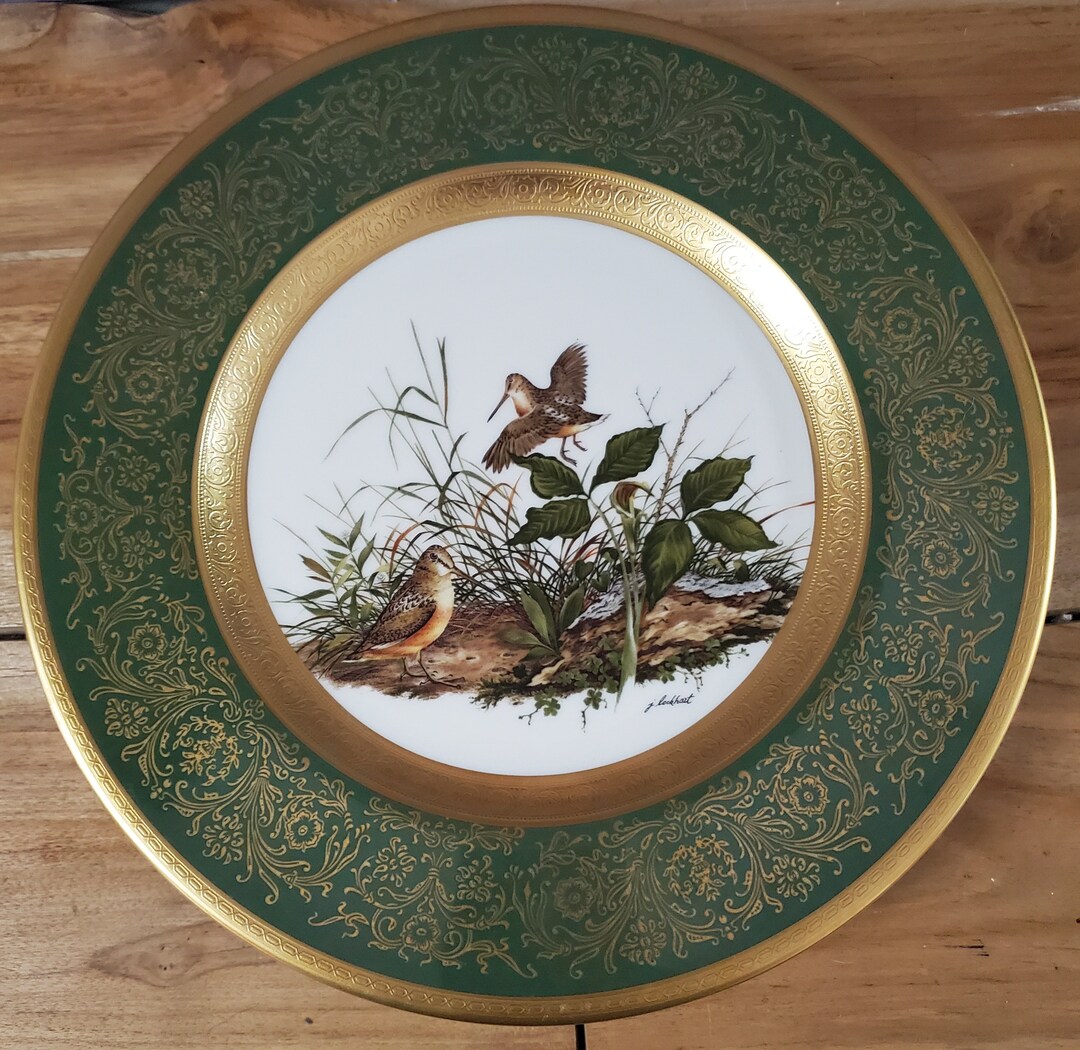 Vintage Pickard China Lockhart Birds Woodcock 1970 COLLECTOR PLATE 870/ ...