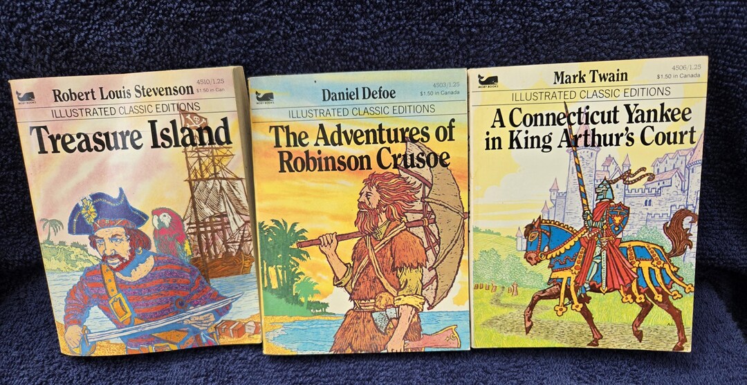 Set of 11 Vintage Moby Books Illustrated Classic Editions Mini ...