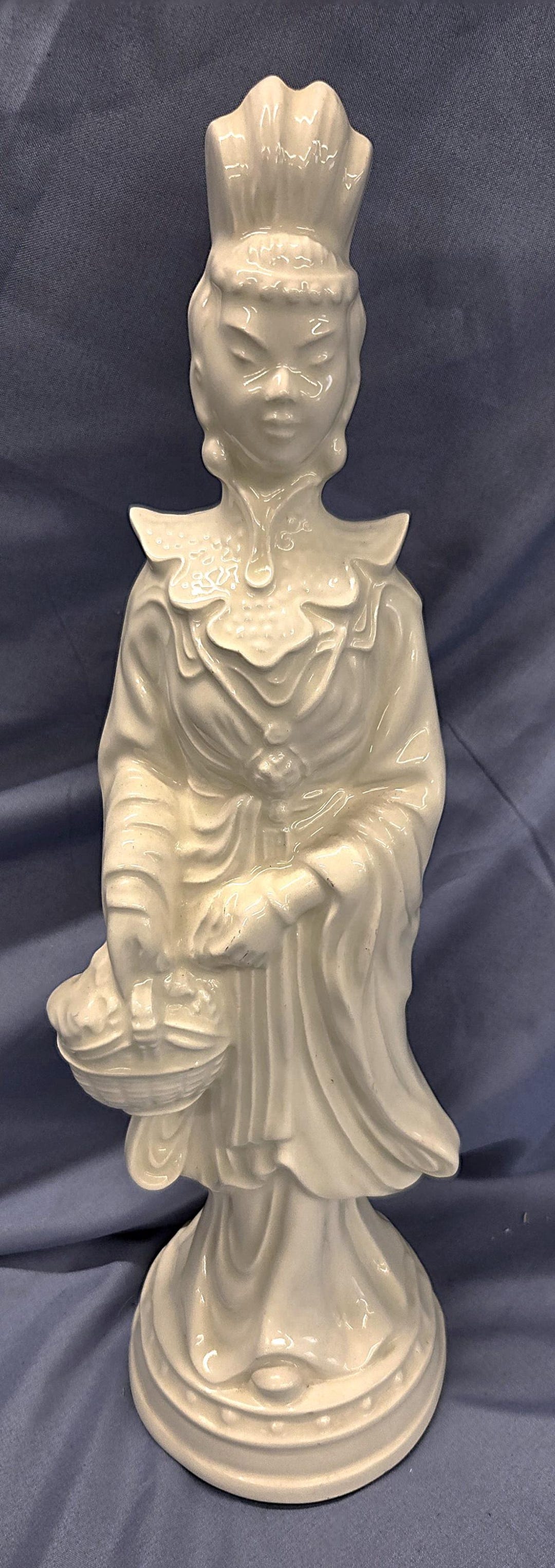 Vintage Ardco Porcelain Japanese Woman W/basket Figurine Statue ...