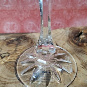 Vintage 80s "ardmore" by Towle Crystal Glass Candlestick Holder - Etsy