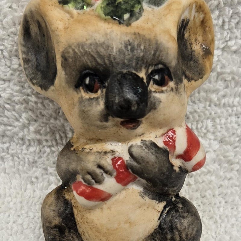 Candy Cane Vintage Figurine - Etsy