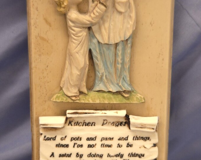 Vintage 1987 Religious Kitchen Prayer Klara Munkres Wall Hanging Plaque ...