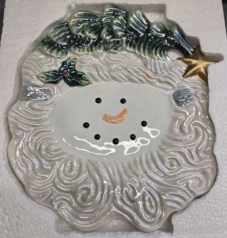 Vintage Cracker Barrel Snowman Decorative Miniature Mini Tea Set ...