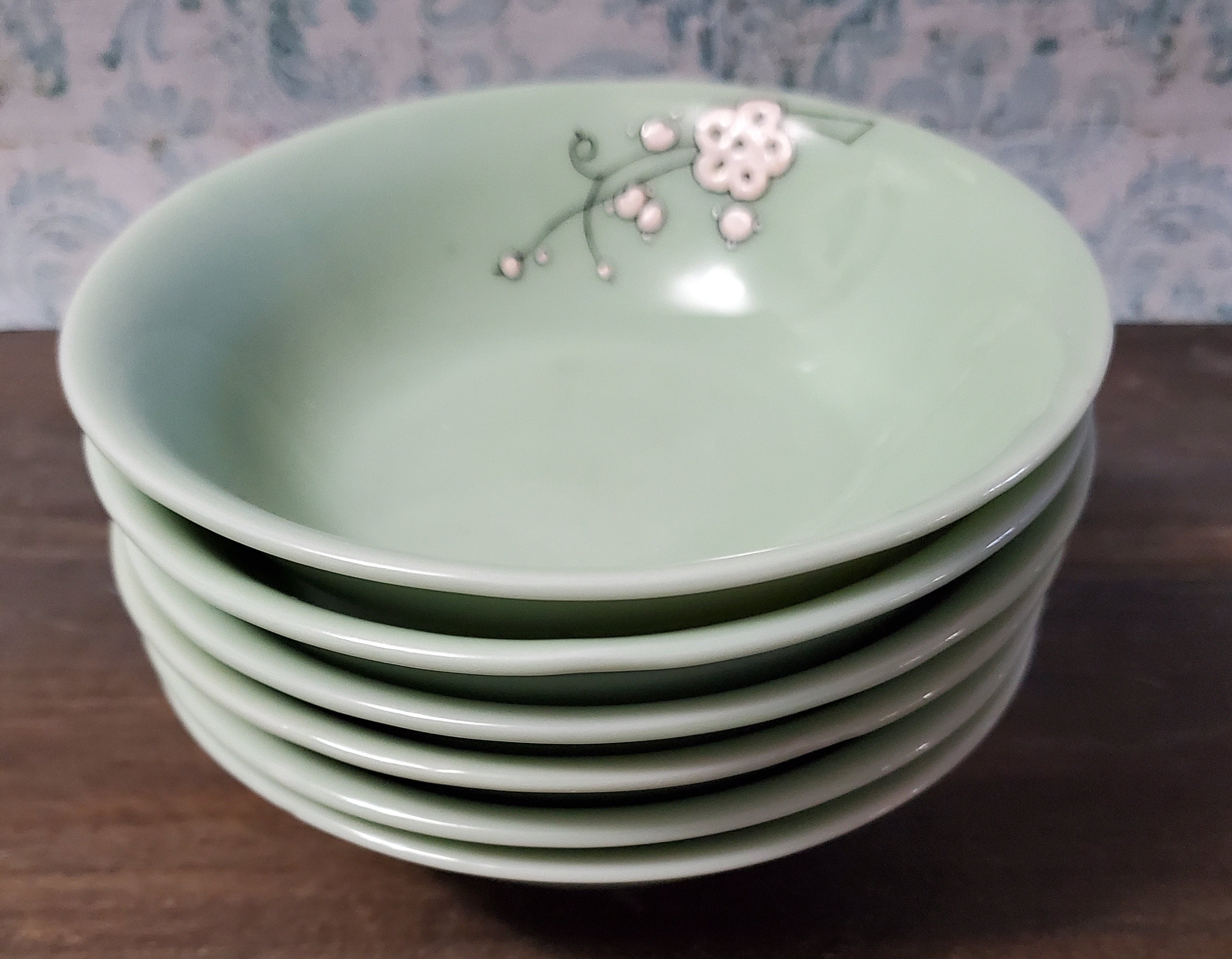17pc Vintage Jade Ceramic JADE ITE Green Japan Dishes Serveware Plates ...
