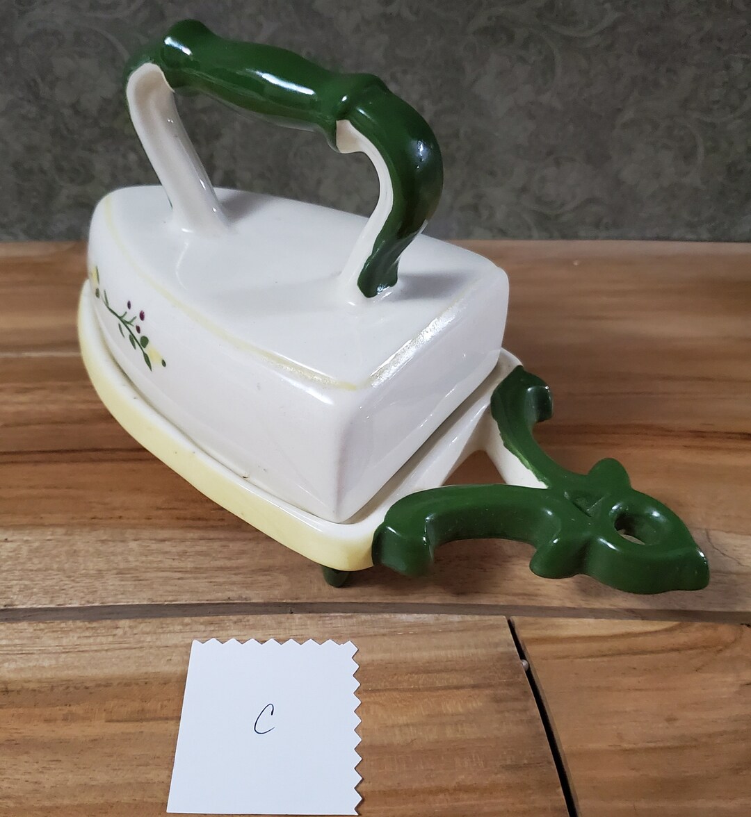 Brock of California Yellow Farmhouse Butter Dish W/lid Iron Vintage ...