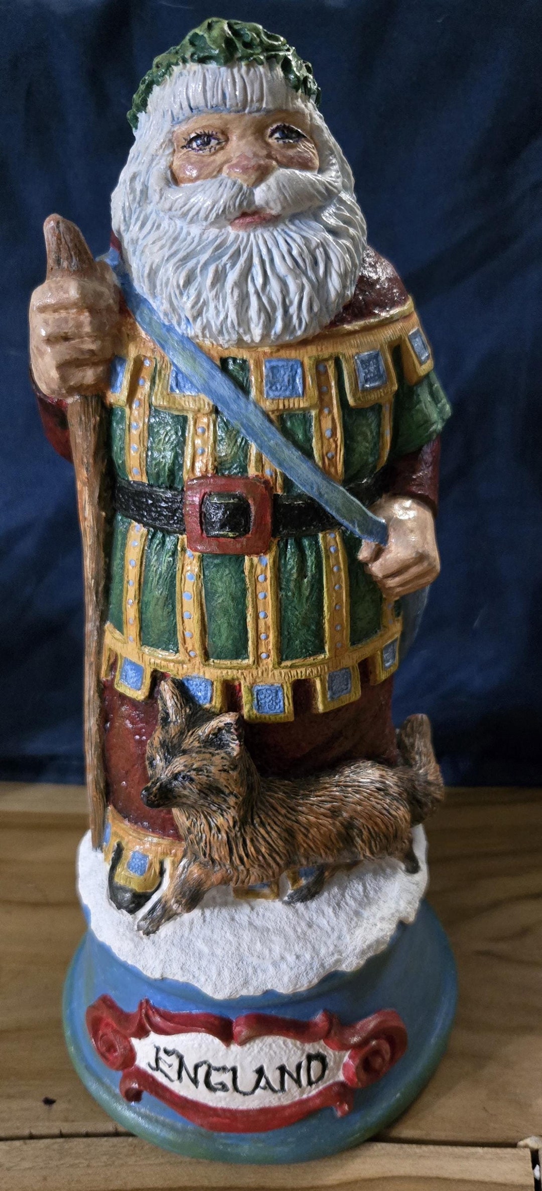 Wee Crafts Santa England Finished Ceramic Figurine 10.5" Hand Painted ...