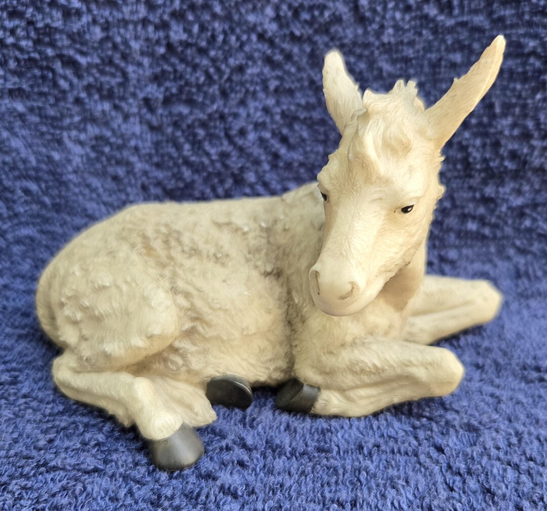 Seraphim Classics Nativity Animals DONKEY Figurine Set Vintage 1998 ...