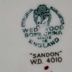 Wedgwood Sandon Bone Fine China 6" Bread Plate Brown Mark WD4010 ...