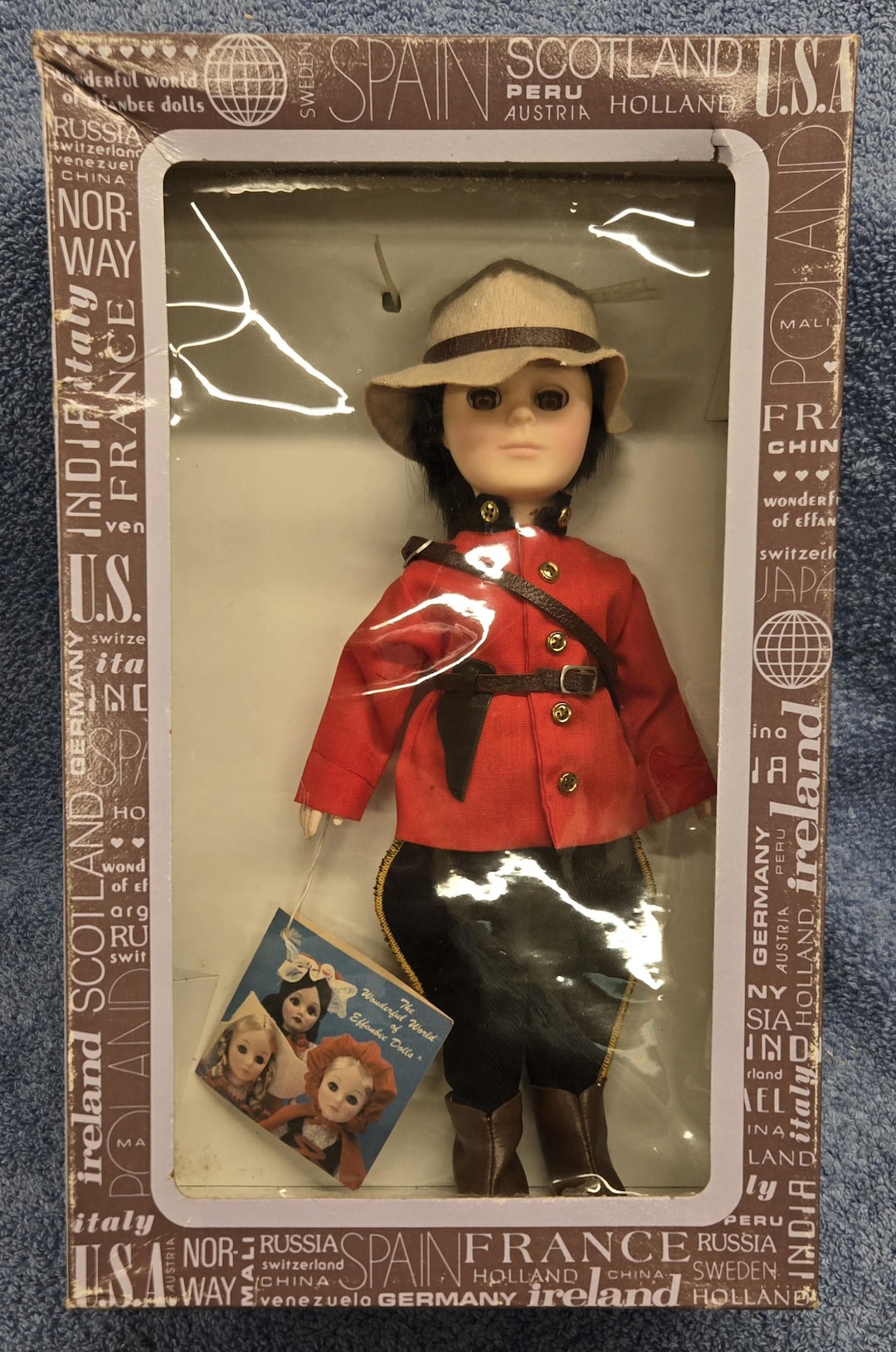 Vintage Effanbee International Canadian Mountie 11" Doll Original Box ...