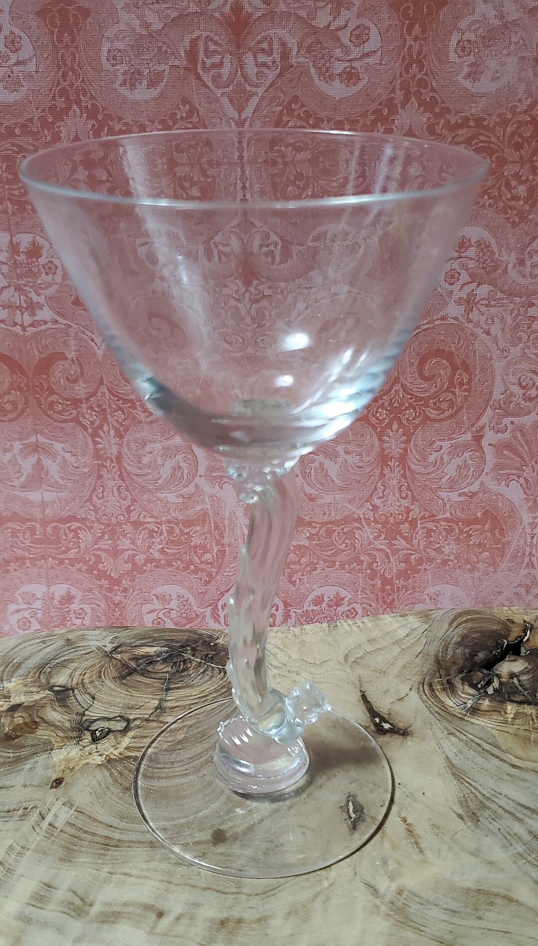 Vintage Heisey Chanticleer Rooster Cocktail Glass Clear Bowl Chicken ...