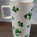 Vintage Lefton China "irish Coffee" Cup Clover Shamrock St Patrick 4" X ...