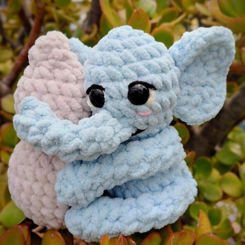 Goober the Elephant Crochet Pattern PDF, Intermediate Amigurumi ...