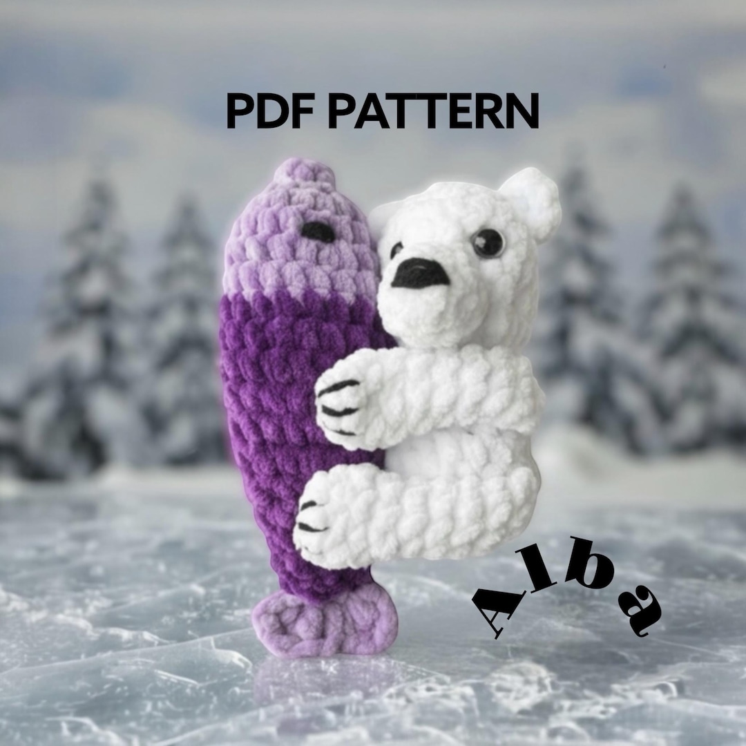 Alba Polar Bear Crochet Pattern PDF, Intermediate Amigurumi Polar Bear ...