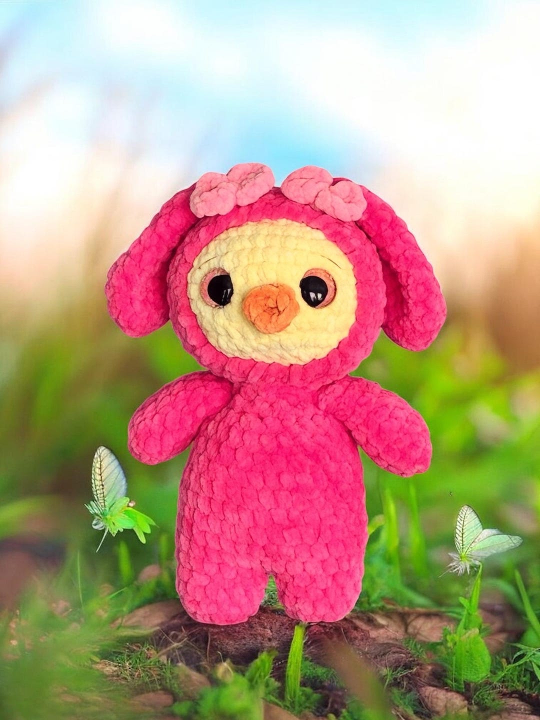 Hopsy, Bunny Chick Amigurumi Crochet Pattern-cute Animal Mash up Plush ...