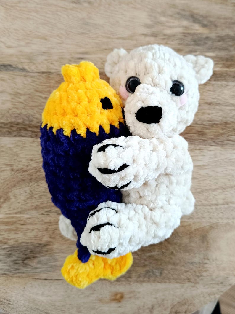 Alba Polar Bear Crochet Pattern PDF, Intermediate Amigurumi Polar Bear ...