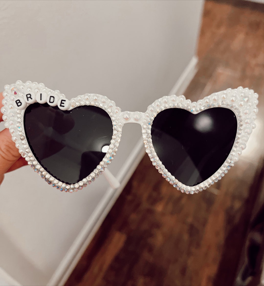 Bedazzled Bride Sunglasses - Etsy