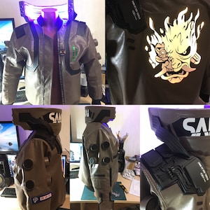 Cyberpunk Cosplay Prop Collar and Back for Self-installation in Jacket ...