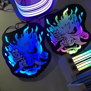 Cyberpunk Cosplay Prop Collar and Back for Self-installation in Jacket ...