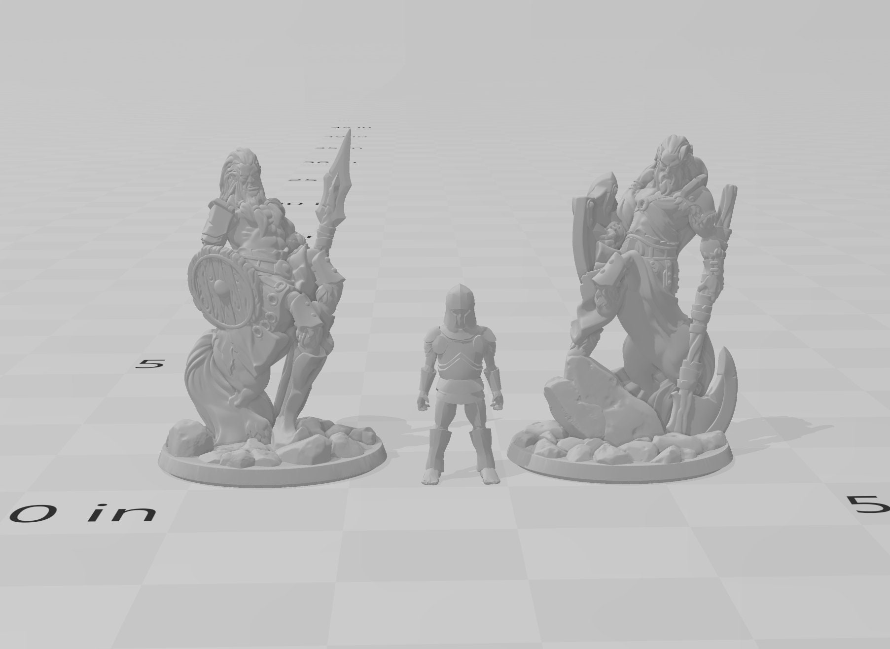 Dnd Centaur Mini Set Arbiter Minitatures Forest - Etsy