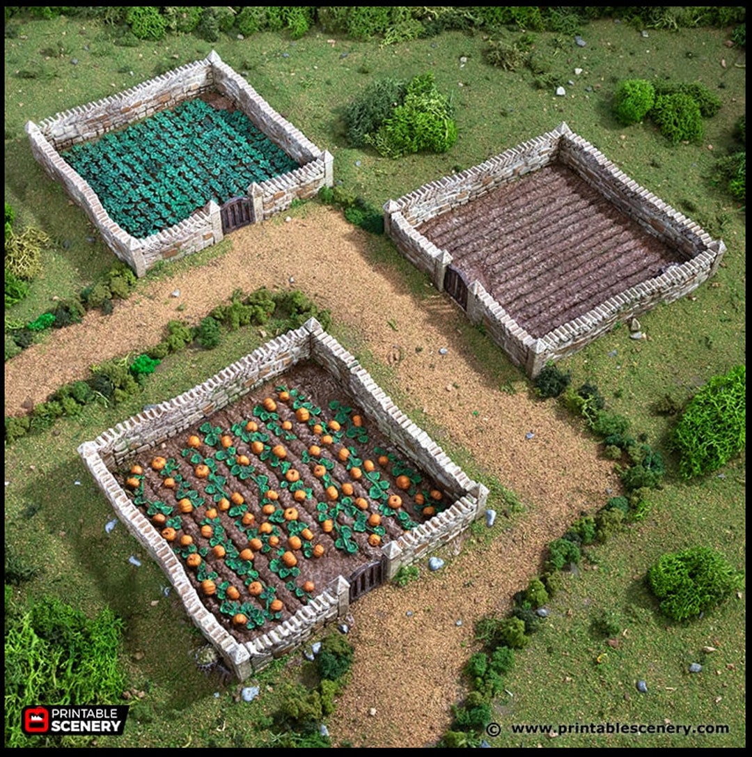 Farm Fields Set - King and Country, Dnd, Pathfinder, 15mm, 28mm, 32mm ...