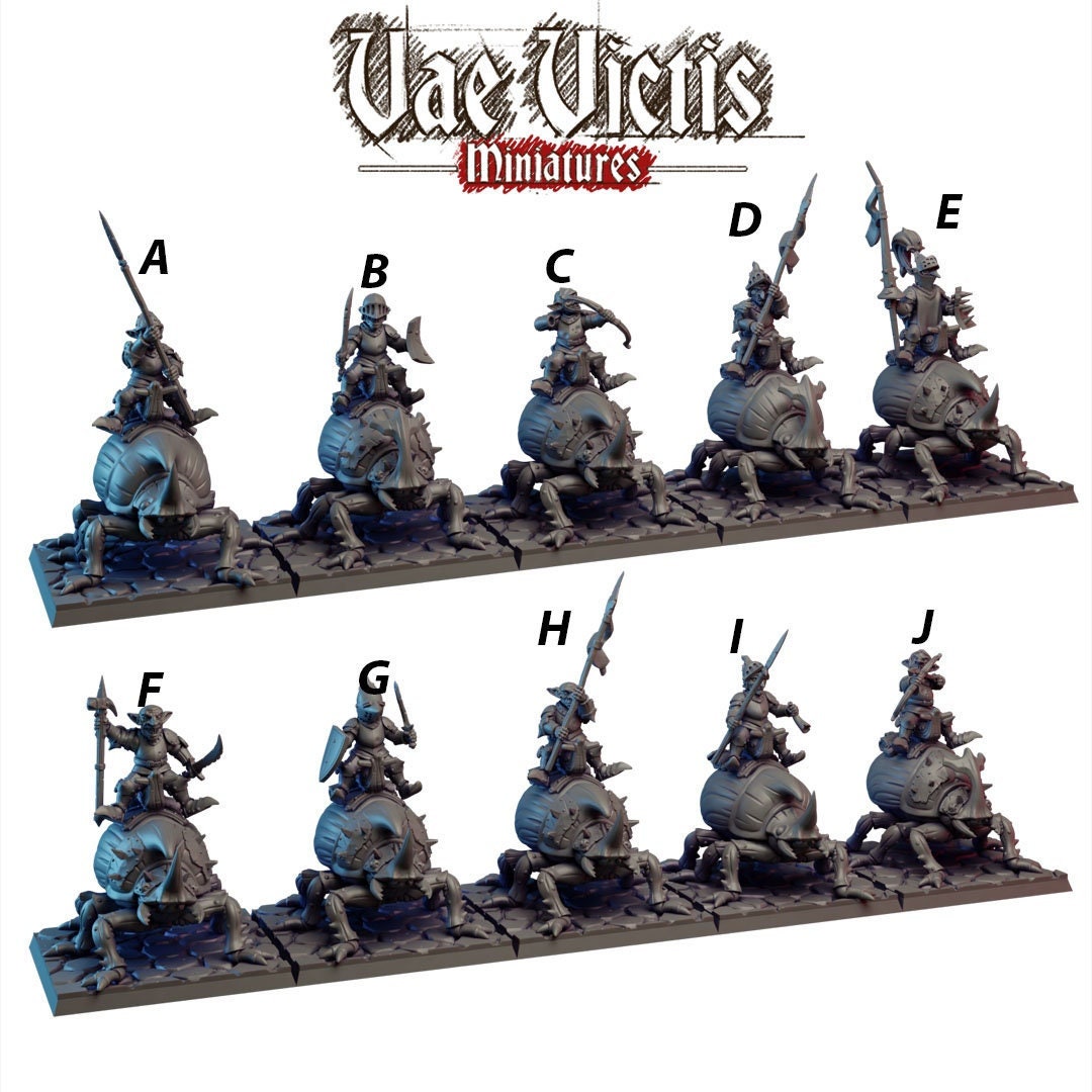 Goblin Beetle Riders - Vae Victis Miniatures | Dnd | Goblin | Monster ...