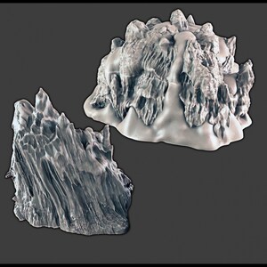 Wintry / Icy Cavern and Ledge - DND & Wargaming Terrain - EC3D ...