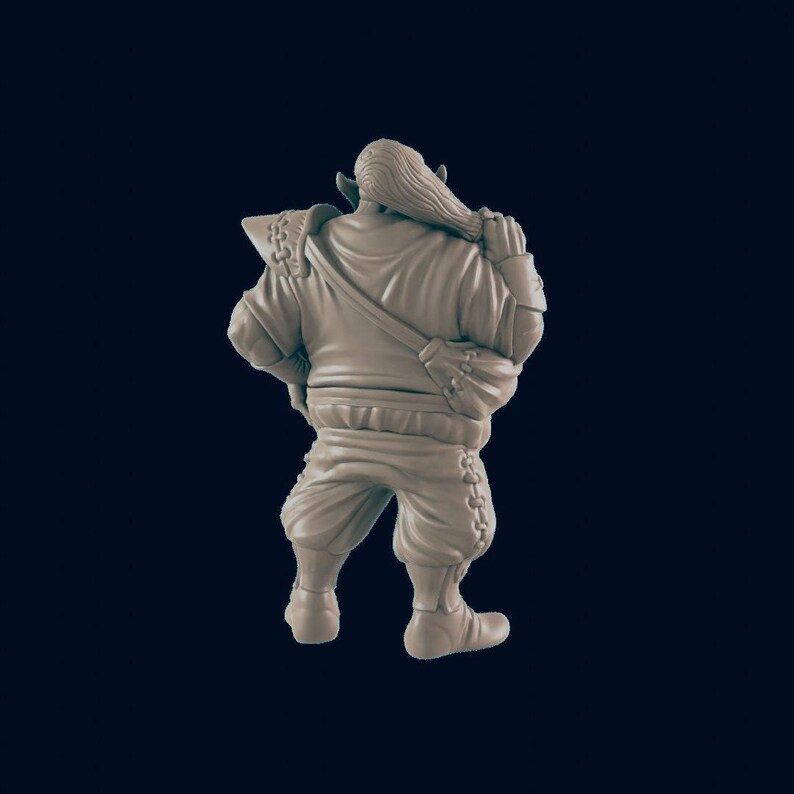 Orc Male Bouncer - EC3D | Dnd | Villager Minis | Barkeep | PC/NPC ...