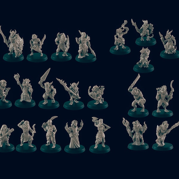 Mini Monster Sets Ttrpg - Etsy