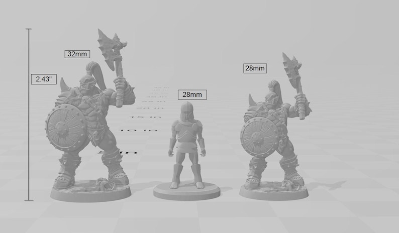 12 Orc Barbarian Dnd Mini Set - Artisan Guild | Barbarian | Ranger ...