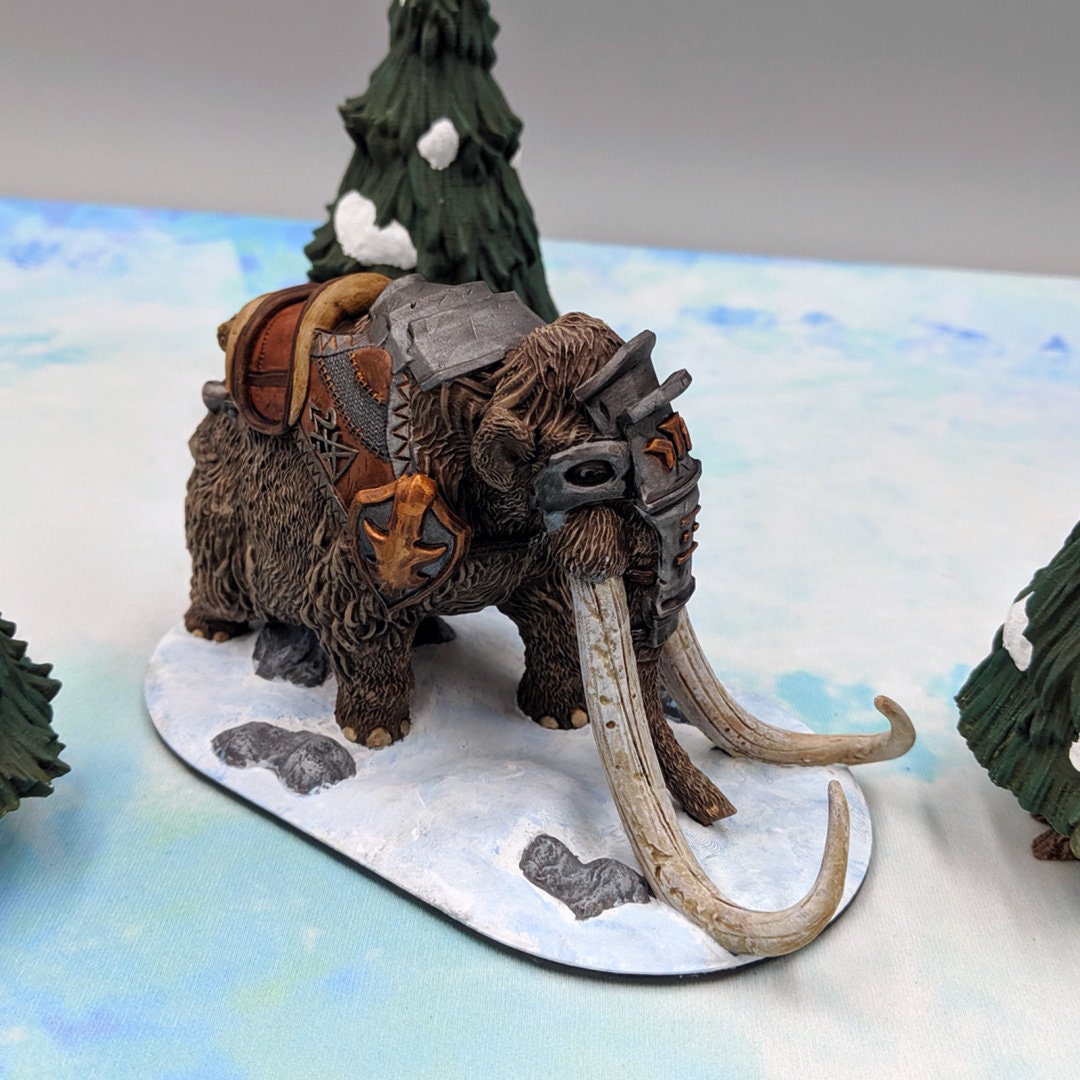 Armored / Regular Mammoth - DND Mini - EC3D Wintertide, Winter ...