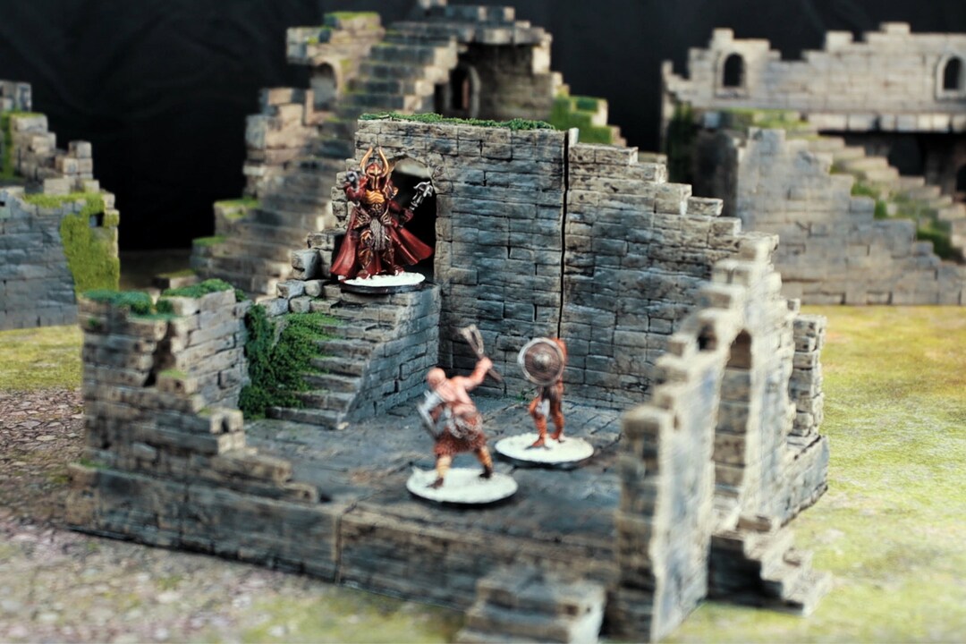 Ruins Terrain 1 the Ruins of Ashborne Tabletop Ruins Terrain for Your ...