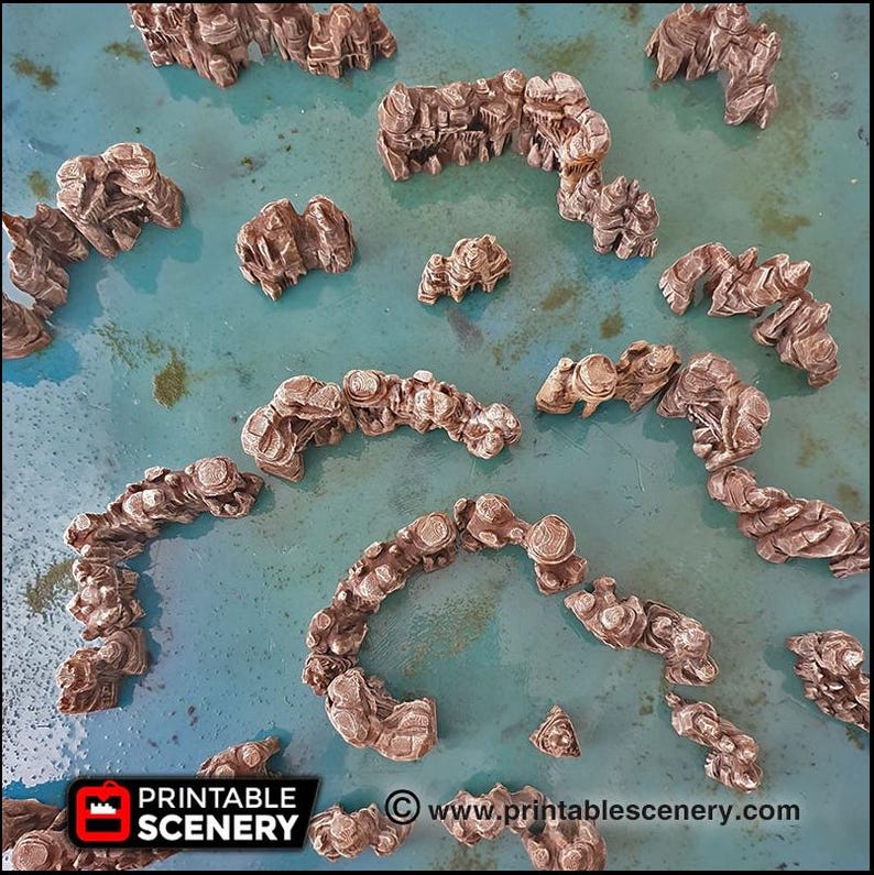 Grotto Walls - Printable Scenery | Dnd | Clorehaven | Cave | Dungeon ...