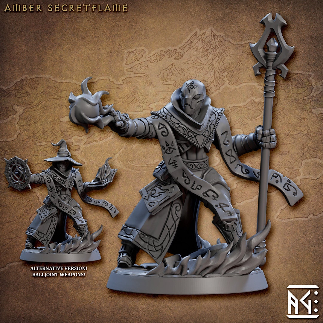 Amber Secretflame - AG - Golem Simulacra | Dnd Miniature | Warforged ...