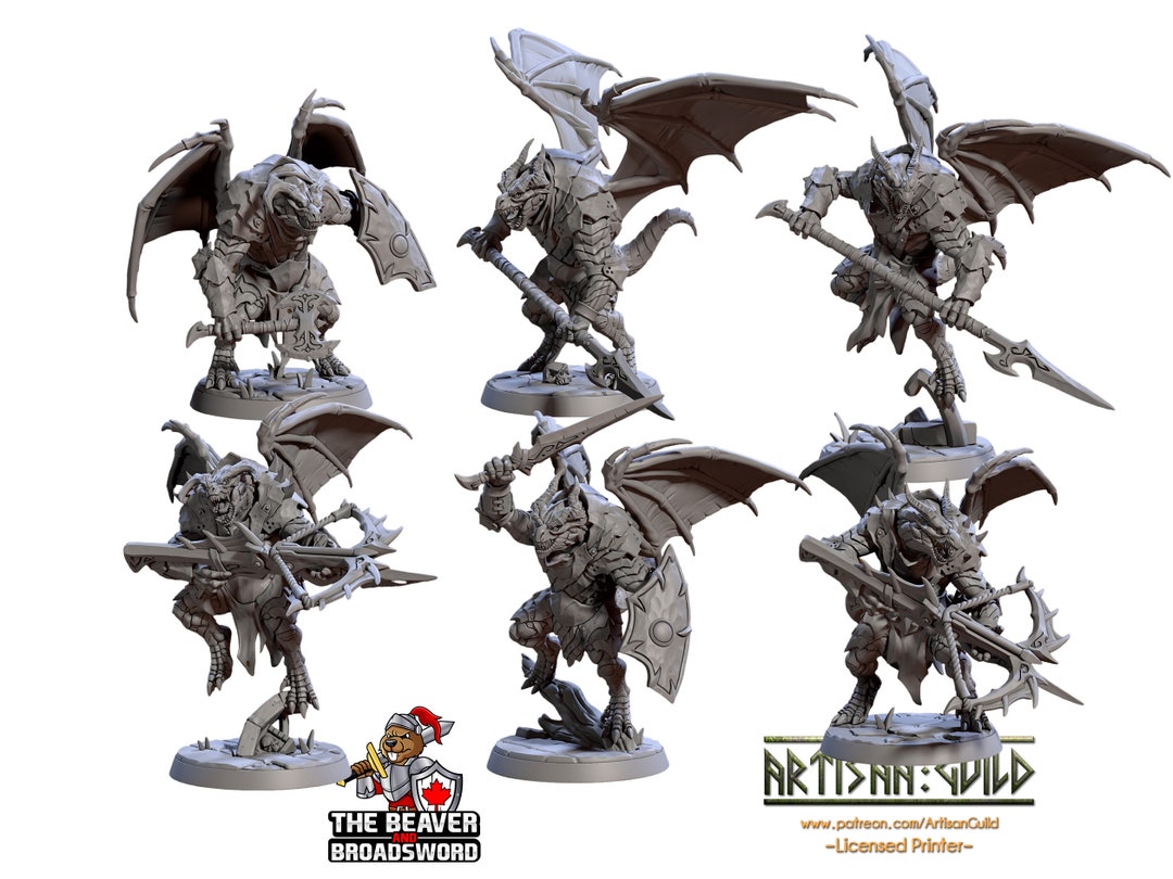 Draconic Shock Troops Mini Set- Artisan Guild | Dragon | Dragonkin ...