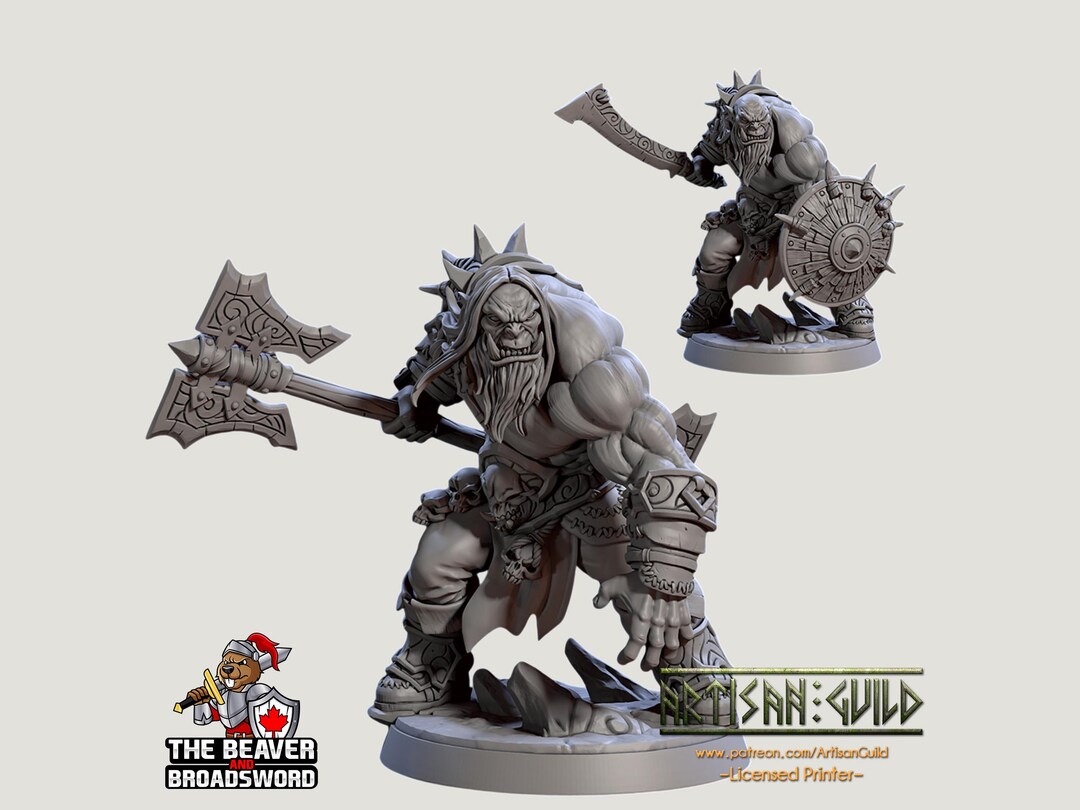 Mountain Orc A Fighter, Barbarian, Ranger Premium Dnd Mini - High ...