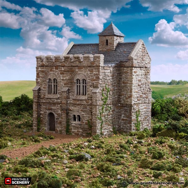 28mm Miniature Castle - Etsy
