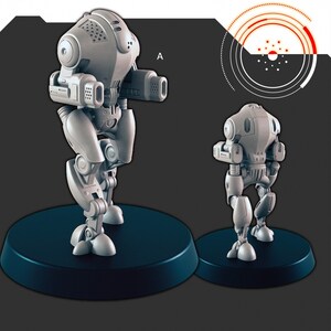 Sci-fi Large Bots Mini Set - EC3D | Legion | Cyberpunk | Starfinder ...