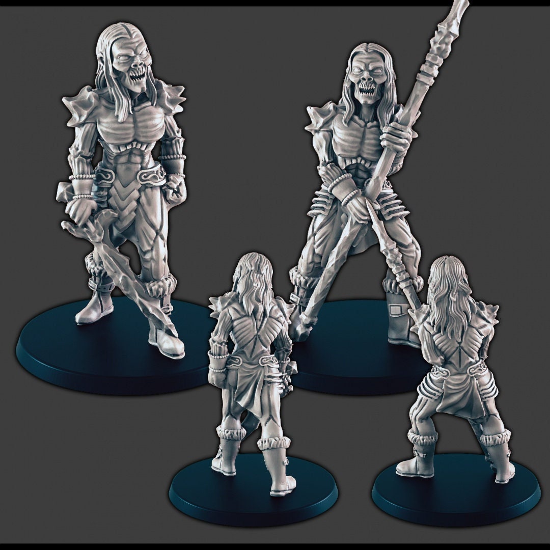 Frost Wights - DND Mini - EC3D Wintertide, Winter Miniature | Skeleton ...