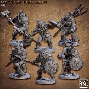 28 Greatgoblin Mini Set Artisan Guild, Dnd Male Female Fighter Barbarian Hobgoblin, Pathfinder ...