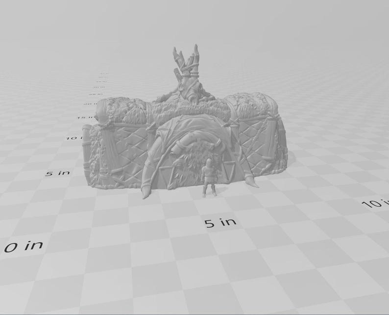 Ice Tribe Hut - Chieftain - DND Terrain - EC3D Wilds of Wintertide ...
