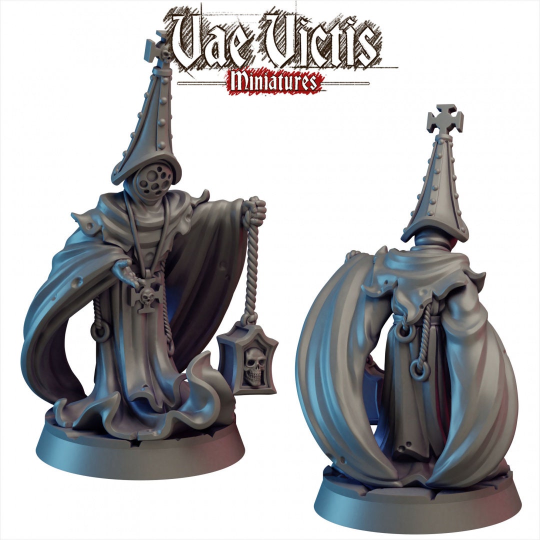 Dark Priest Mini Vae Victis, Dnd Dark Human Male Religious 28mm ...