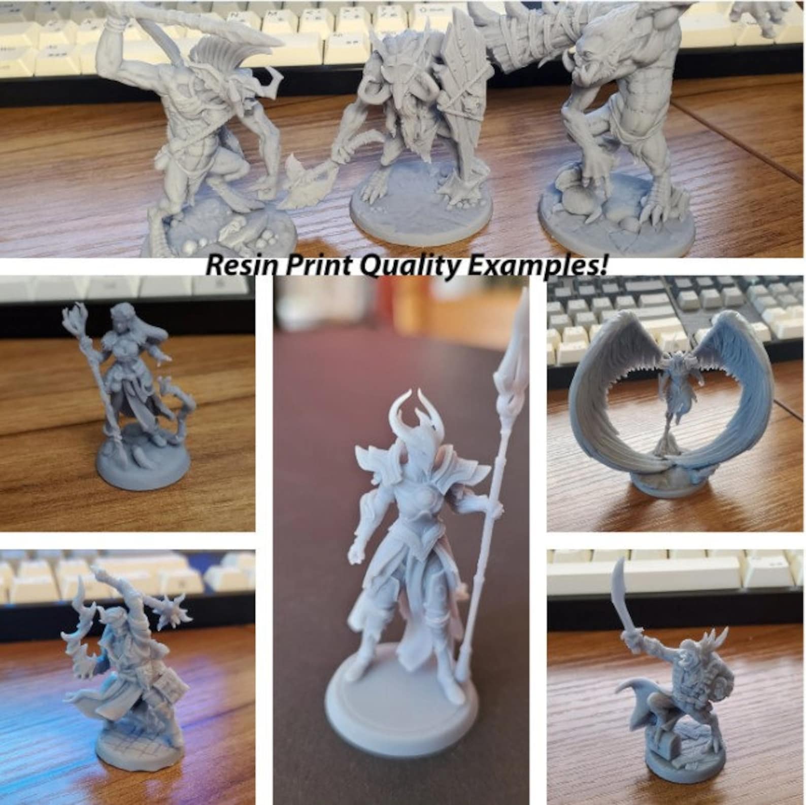 Dwarven Common Folk Mini Set for Dnd EC3D Townsfolk Dwarves Male Female ...