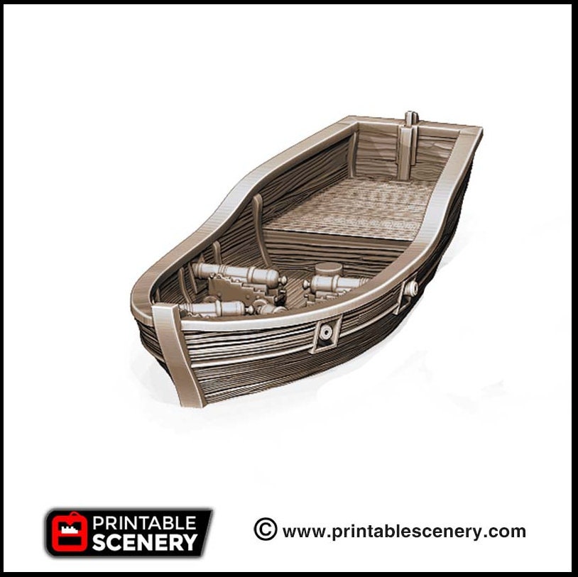 The Skiff the Lost Ships Dnd 5E Pathfinder 2E 15mm 28mm - Etsy